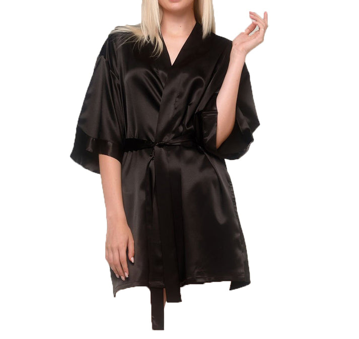 Satin Kimono Robes - Short – Simply Personal
