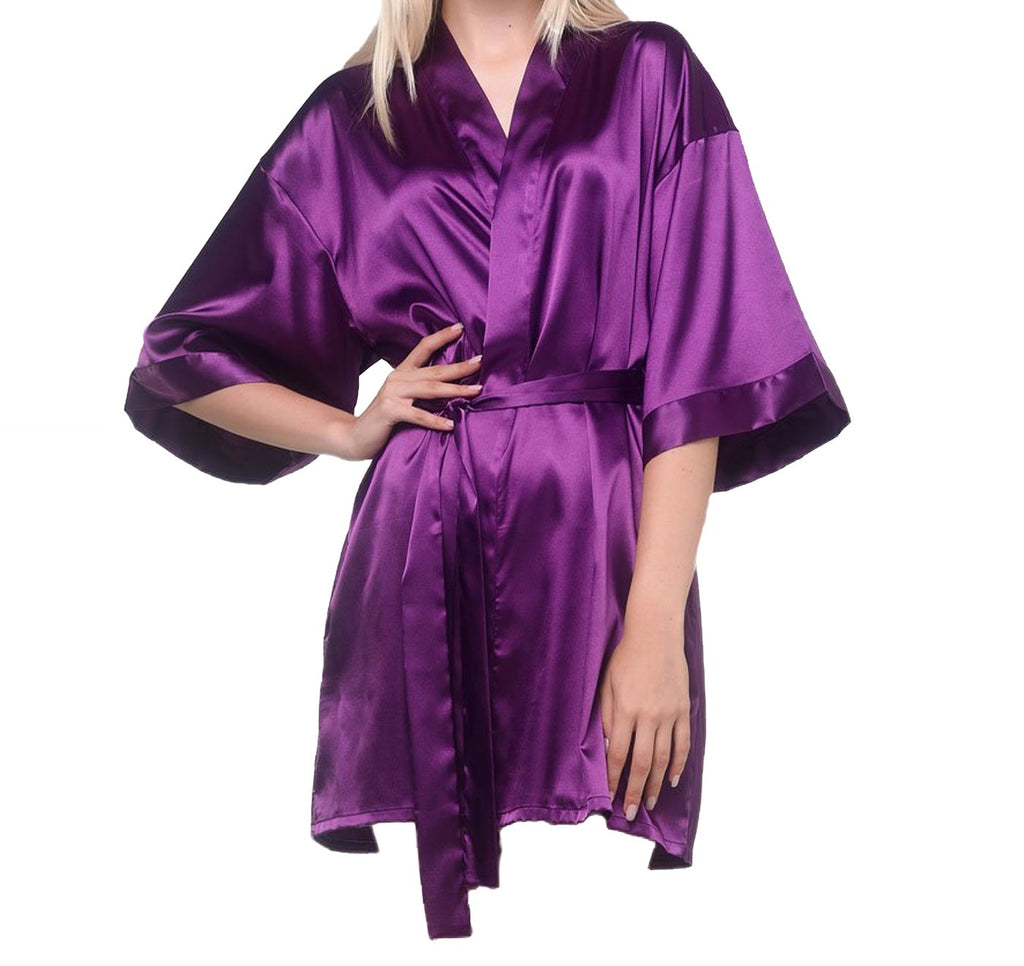 Satin Kimono Robes - Short – Simply Personal